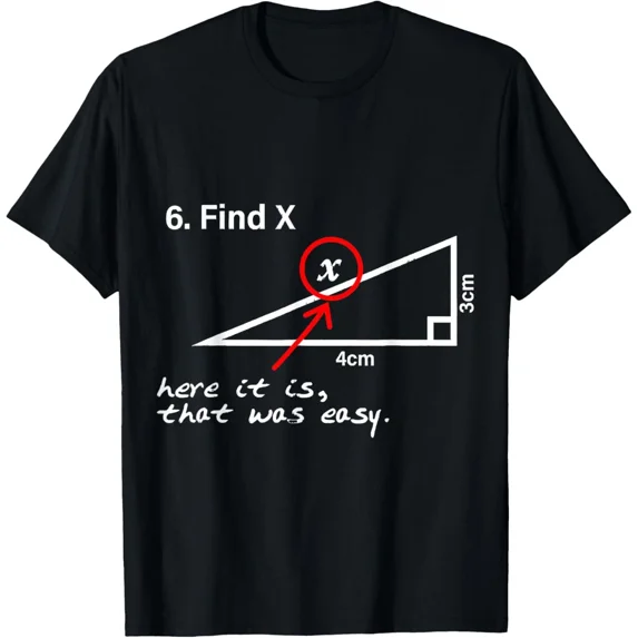Find X Math Lover Funny Quote Clever Geometry Humor Classroom Fun ...