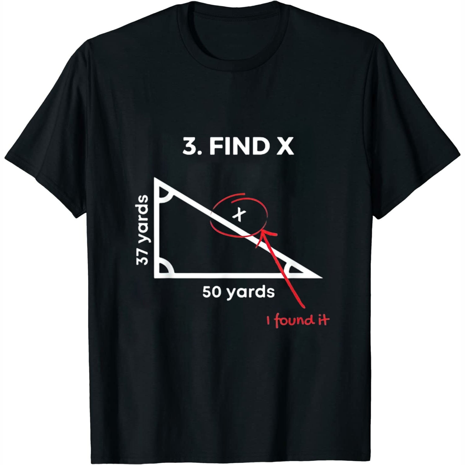 Find X - Math Problem - Funny Sarcastic Math Lover Womens T-Shirt ...