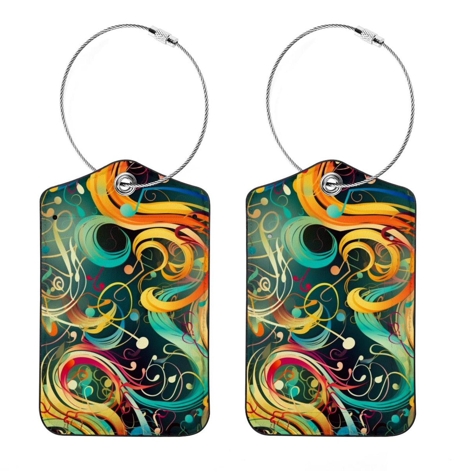 Find Your Bag with Ease: Metal Loop Lock Baggage Tags with Privacy Flap ...