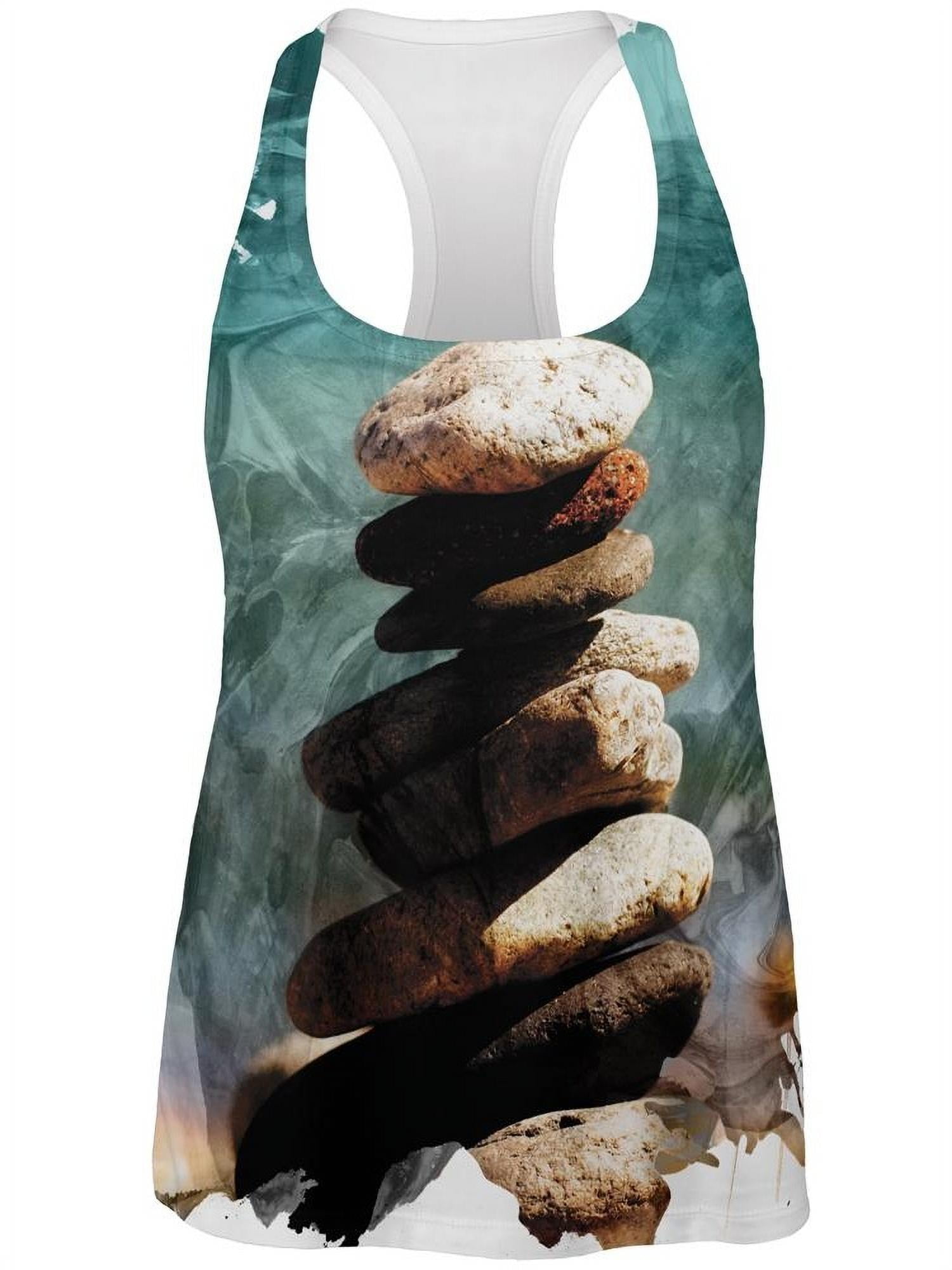 Find Your Balance Yoga Meditation All Over Womens Work Out Tank Top ...