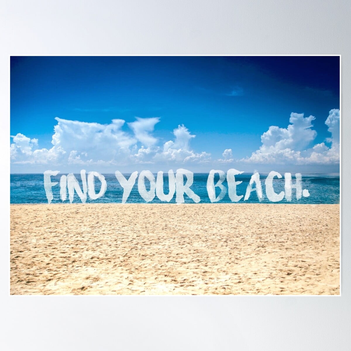 Find Your Beach Ocean Poster Poster Wall Art, Modern Wall Decor For Living Room Bedroom, 8x12 ...