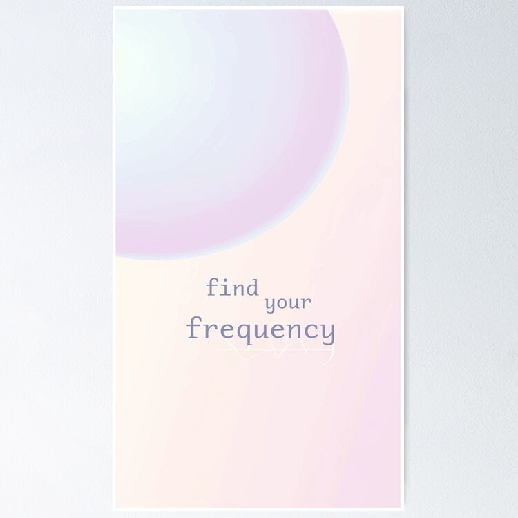 Find Your Frequency UNFRAMED Poster, 18x24 - Walmart.com