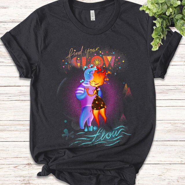 Find Your Glow And Flow Shirt, Elemental 2024 Walt Disney World ...