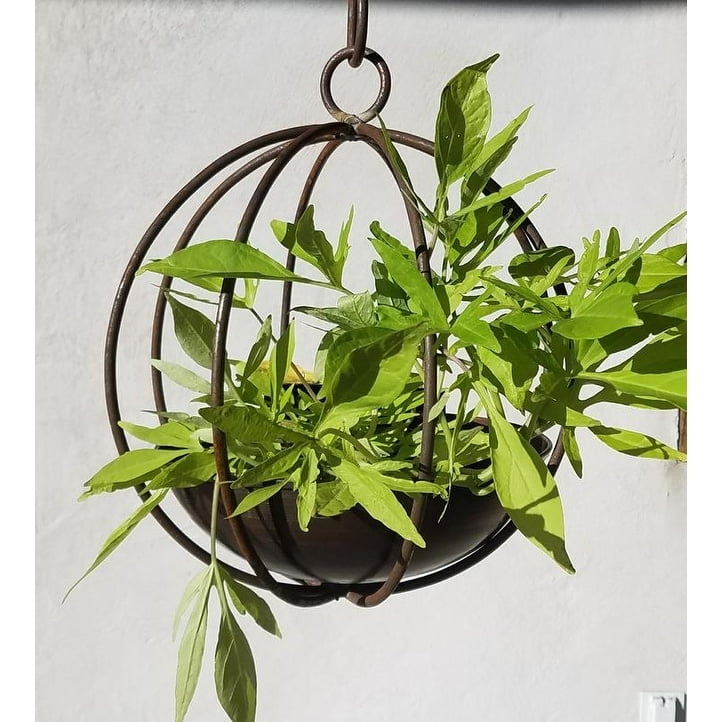 Passage Handmade Metal Globe Planter for Garden and Flower Pot ...