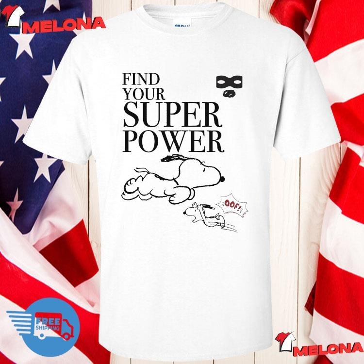 Find Your Super Power Peanuts Snoopy Running Oof Shirt - Walmart.com