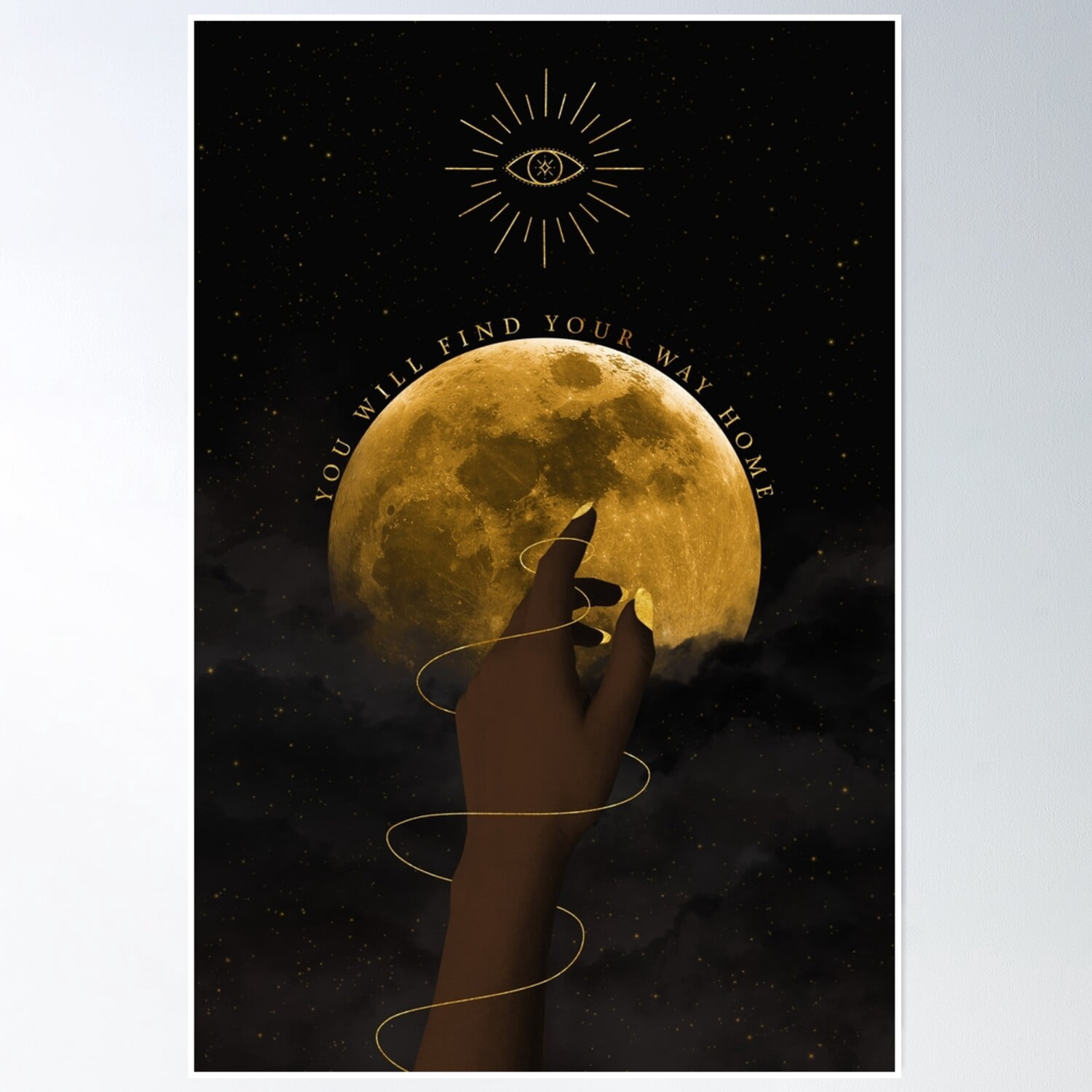 Find Your Way Home In The Dark Poster Wall Art, Modern Wall Decor, 8x12 ...