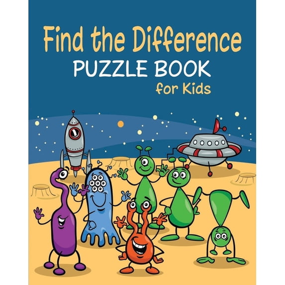 Find the Difference Puzzle Book for Kids: Spot the Differences Between ...
