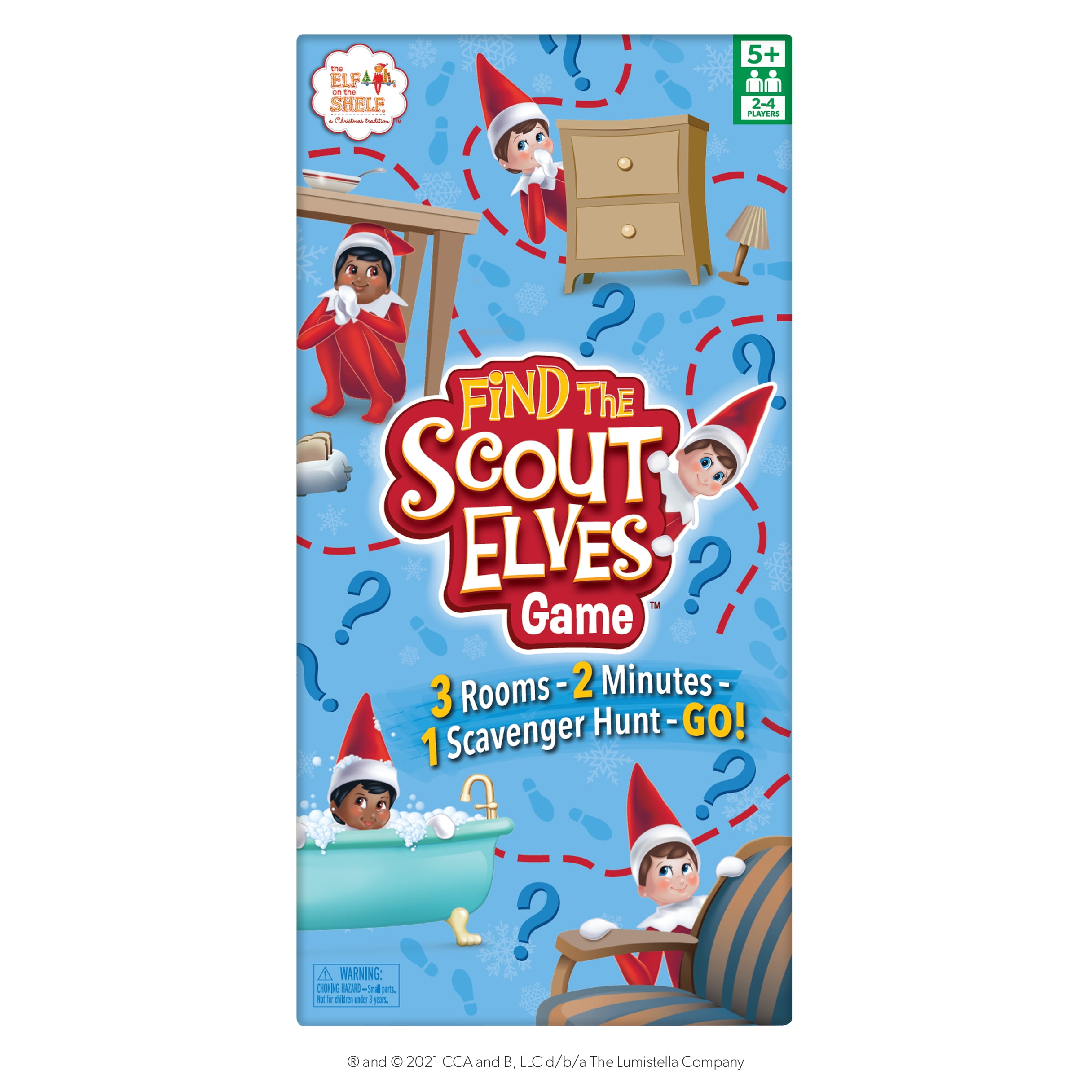 Scout Elves Hide & Seek Scavenger Hunt Game for Family, Includes 10 Elf ...
