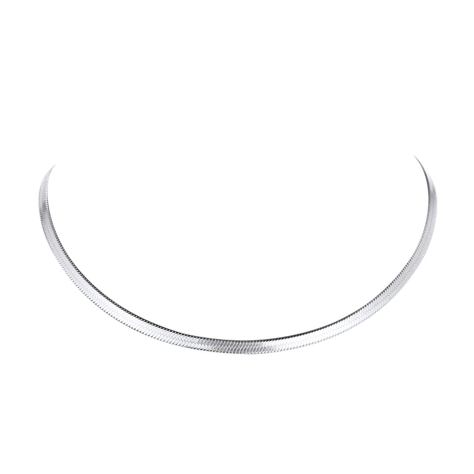 FindChic Herringbone Necklace for Women, Stainless Steel Dainty Layered ...