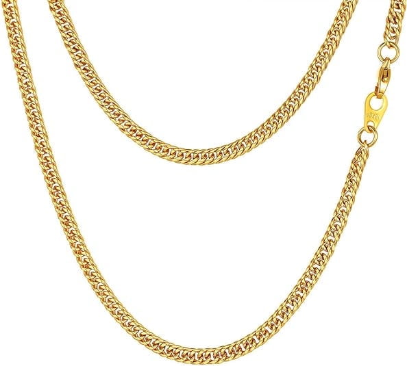 FindChic Gold Plated Chains for Men Cuban Link Chain for Hip Hop ...