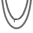 FindChic Mens Jewlery Curb Link Chain Necklace Black Chunky Hip Hop ...