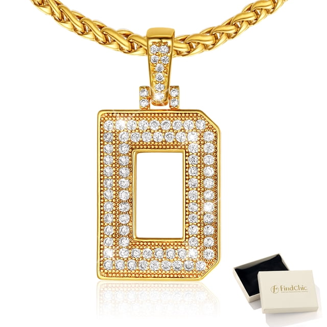 FindChic Initial Necklace for Women Men Personalized Gifts 14K Gold ...