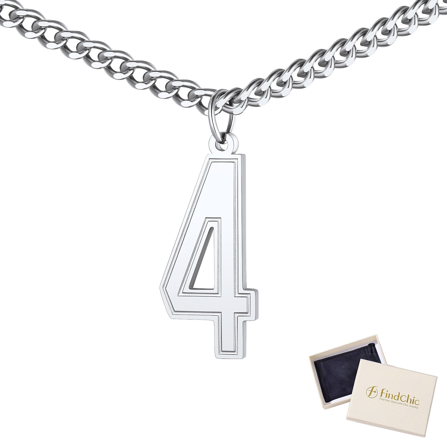 FindChic Digital Football Accessories Number Necklaces for Men,Chains ...