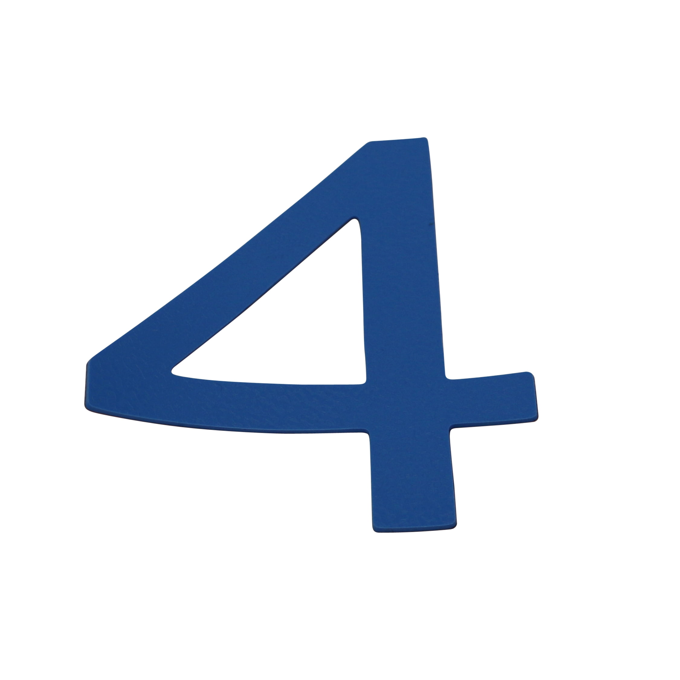 FindTape Marking Numbers: Number 4 / 3.7 in. high (Blue) - Walmart.com