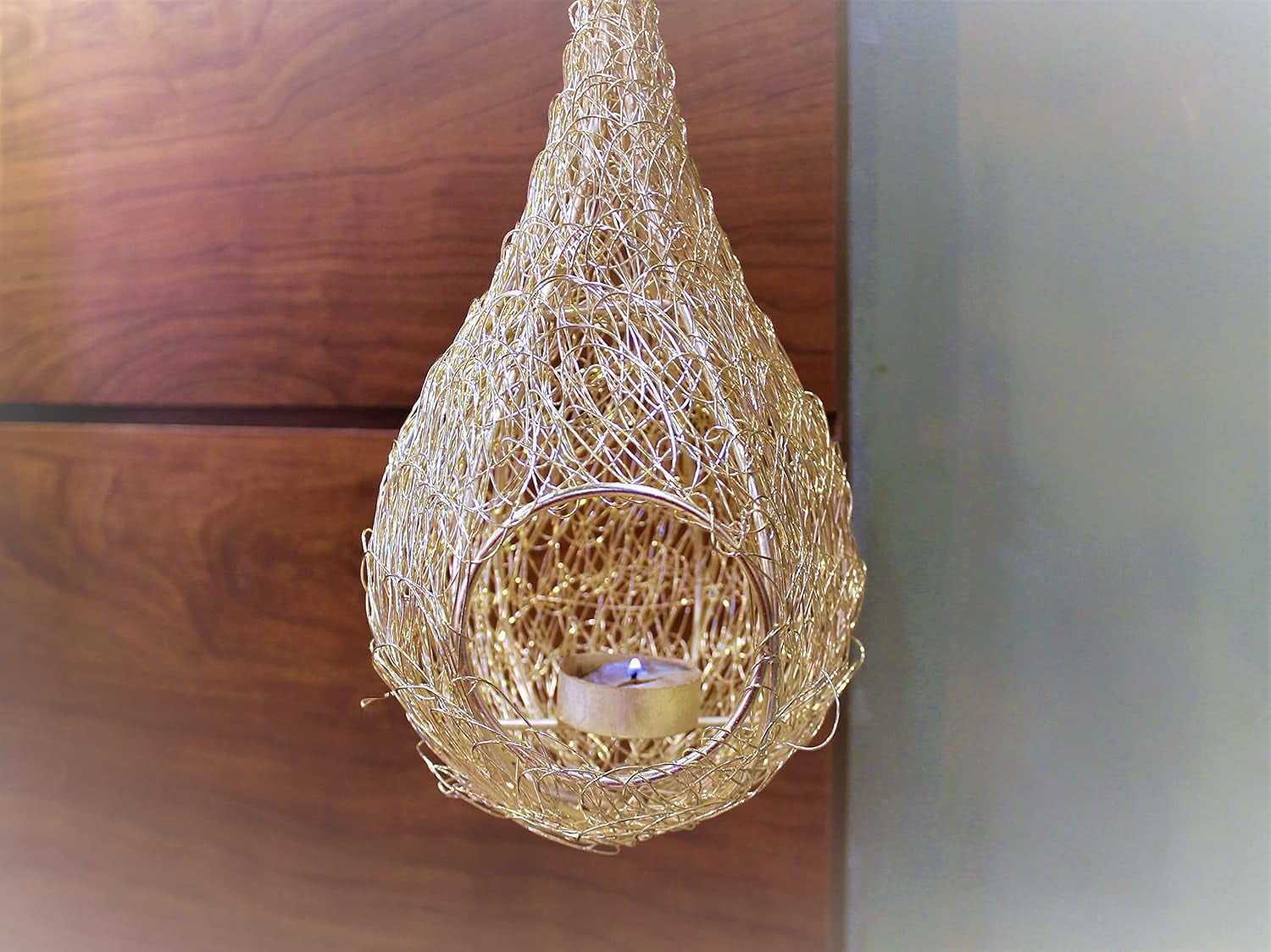 FindX Hanging Candle Lantern Chandelier Bird Cage Candle Holder Vintage ...