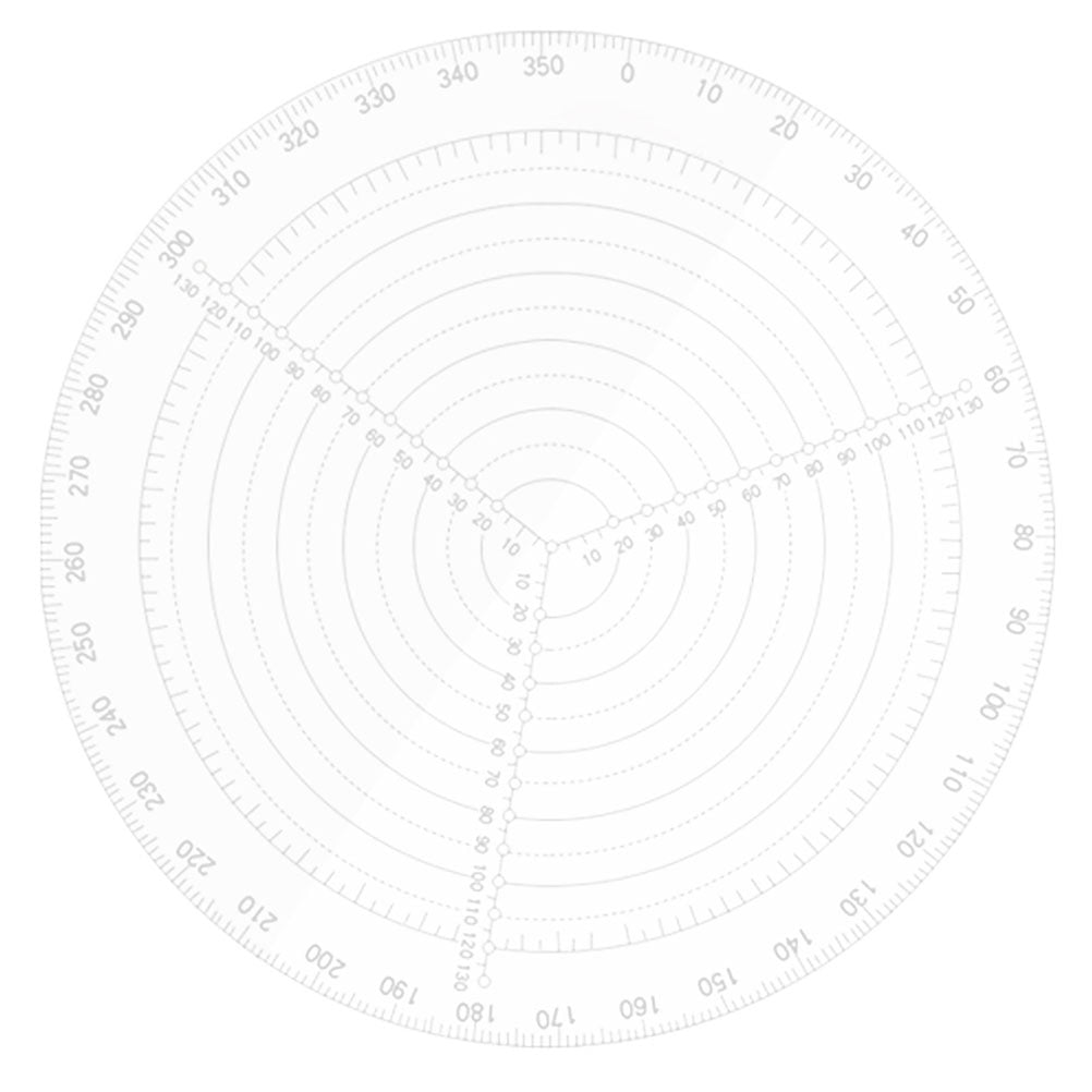 Circle Ruler 1 Set Acrylic Round Center Finder Compass Tool - Walmart.com