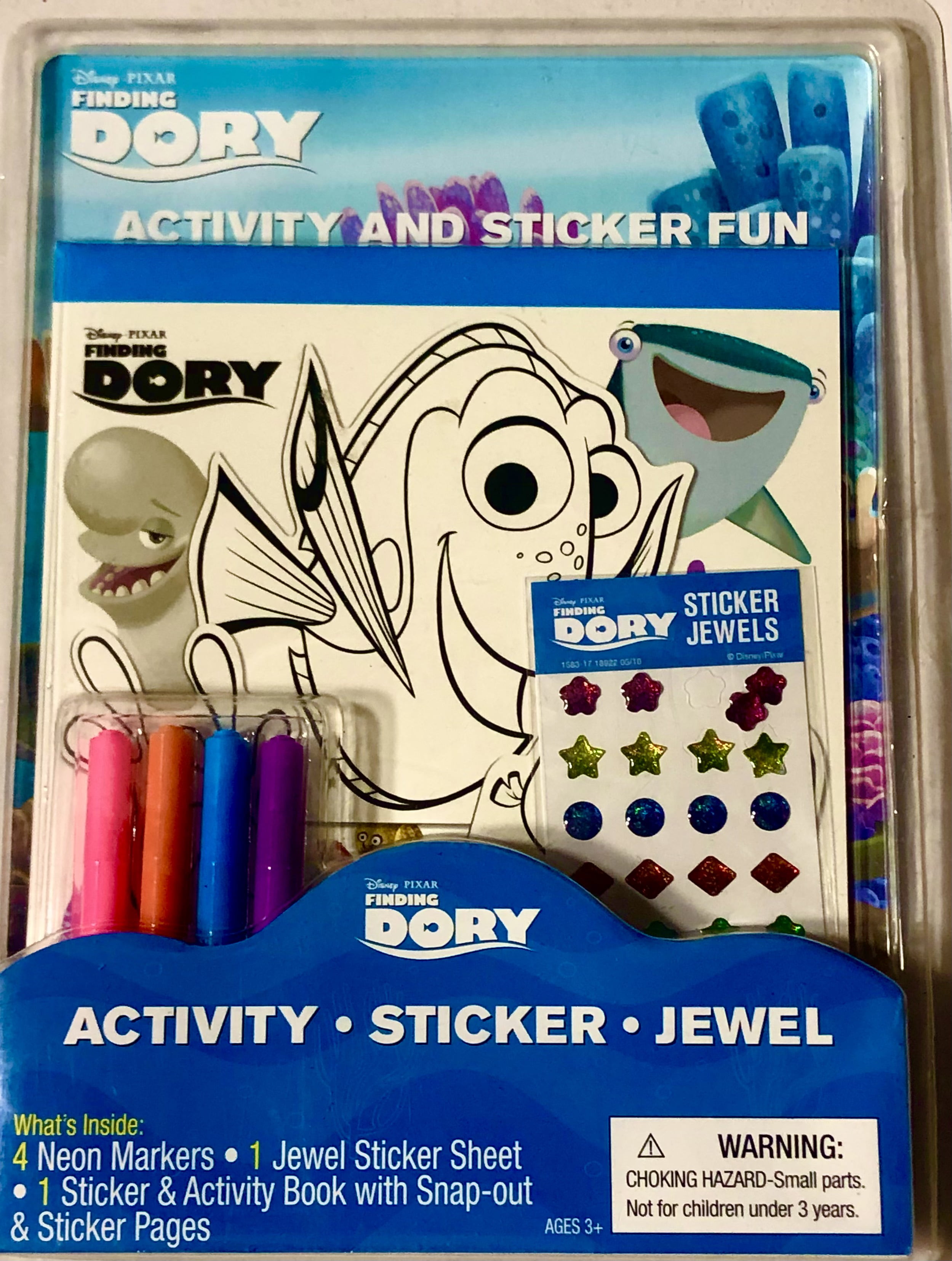 Finding Dory Activity And Sticker Fun Markers - Stickers - Snap-out ...