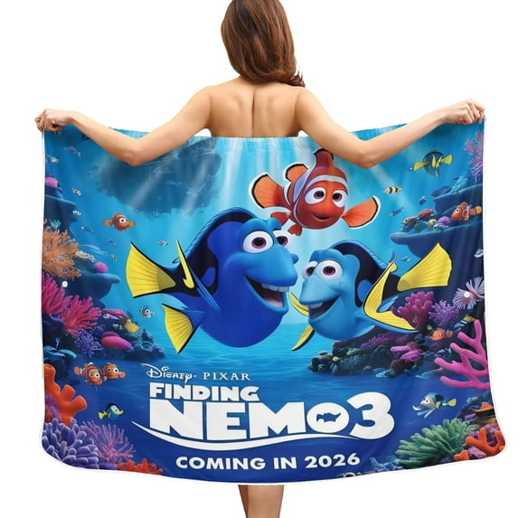 Finding Dory Bath Wrap Towels for Women.38.6" x 51.2" - Walmart.com