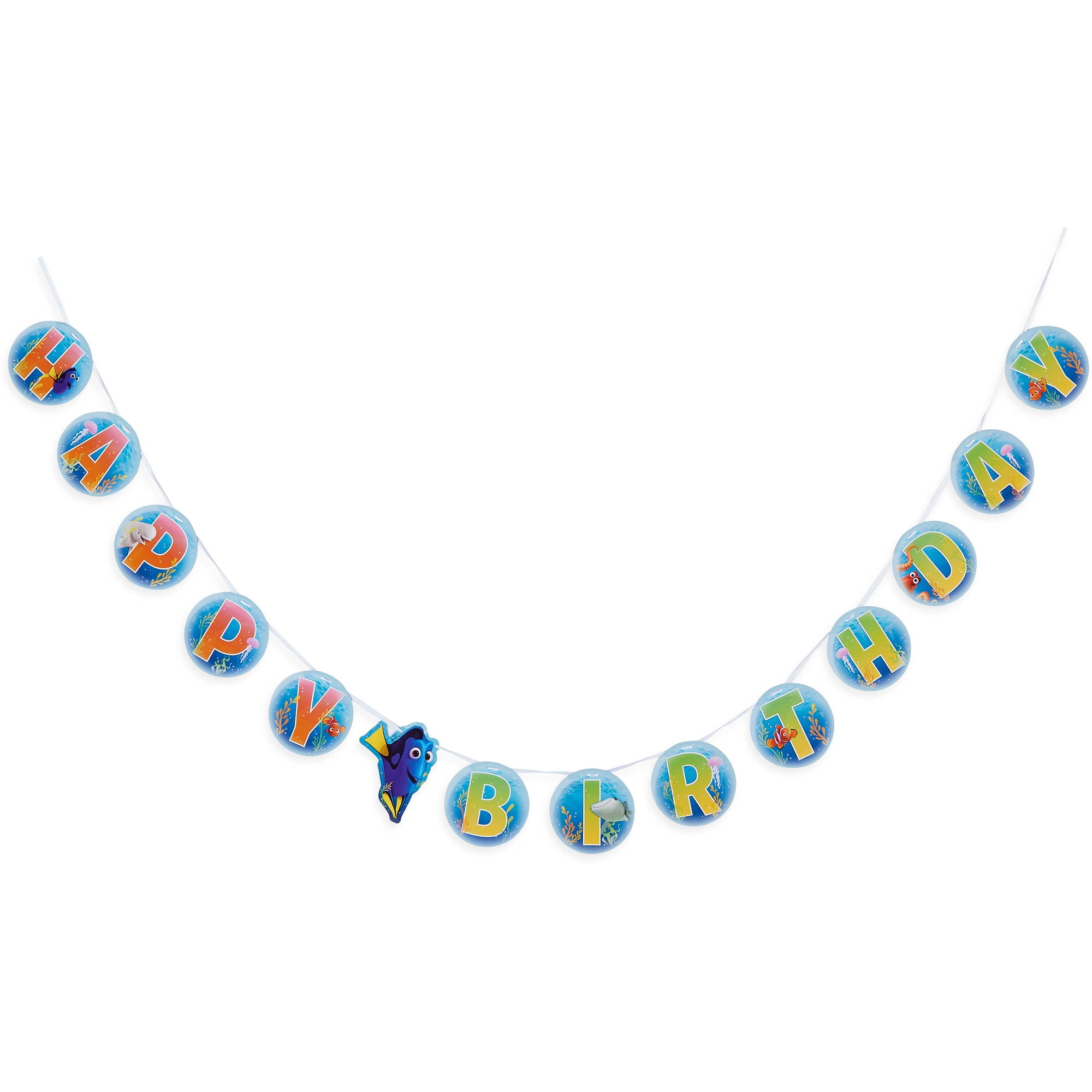 Finding Dory Birthday Party Decoration Banner, 9 ft. - Walmart.com