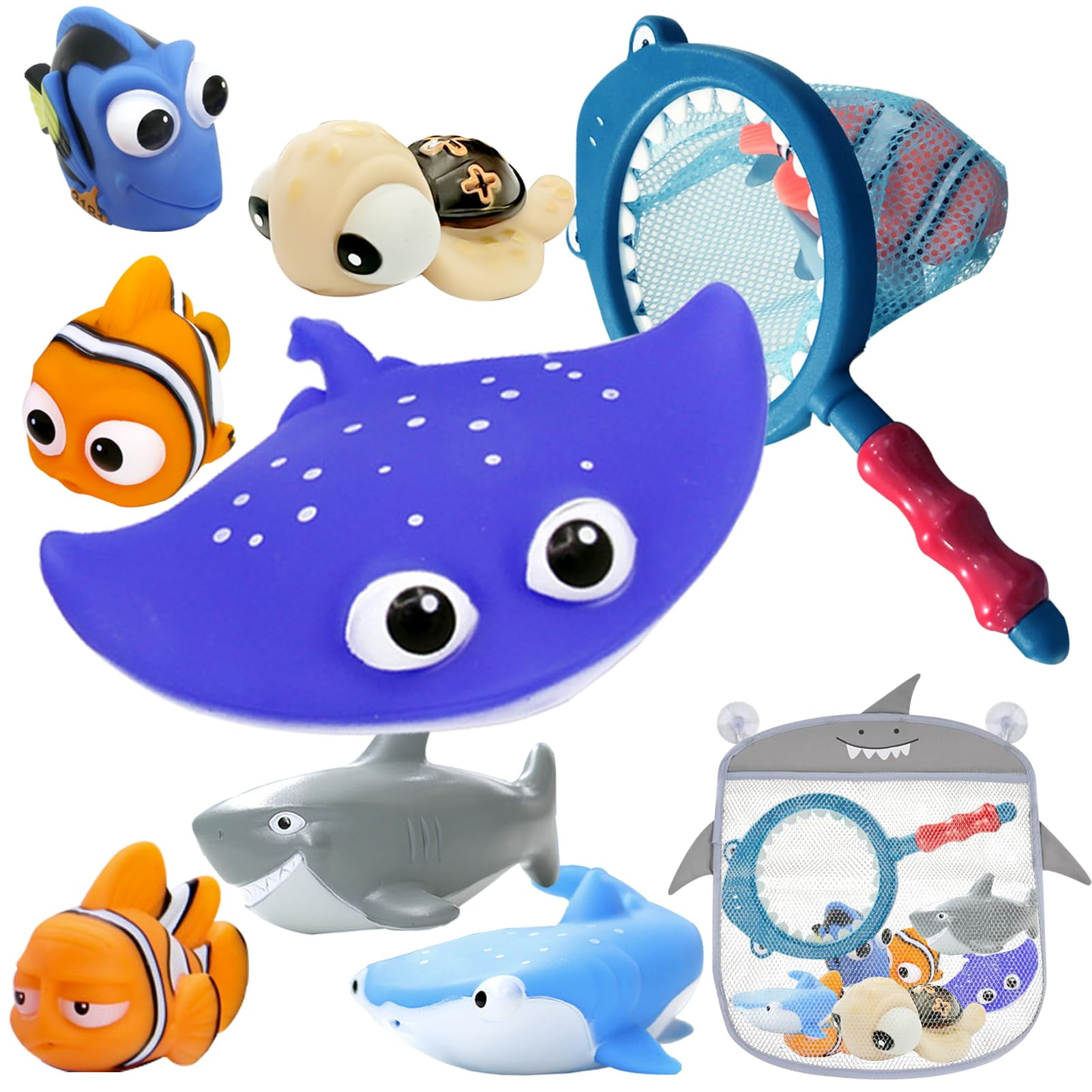 Finding Dory Nemo Bath Toys for Kids No Hole Mold Free Bath Toys for ...