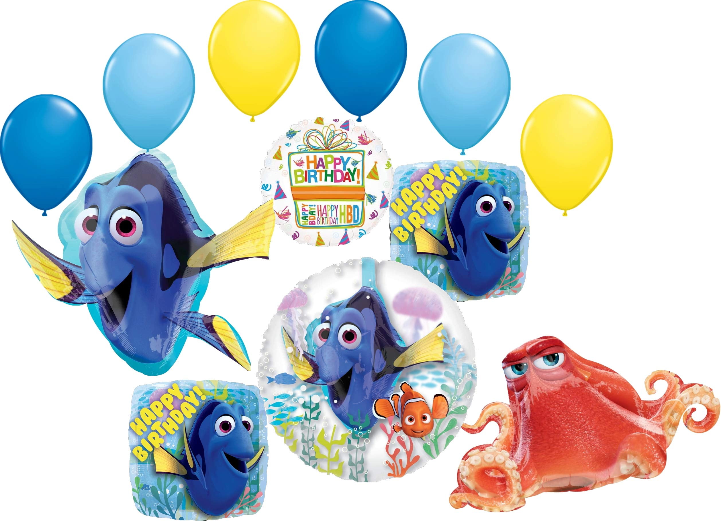 Finding Dory Party Supplies Birthday Insiders Balloon Bouquet ...