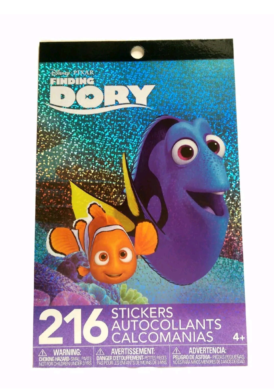 Finding Dory Sticker Pad - 216 Stickers 4 Sheets - Walmart.com