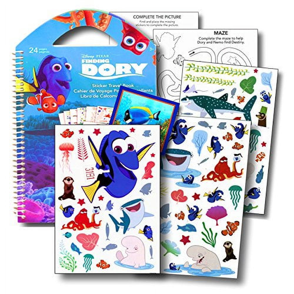 Finding Dory Stickers Travel Activity Set with Stickers, Activities ...