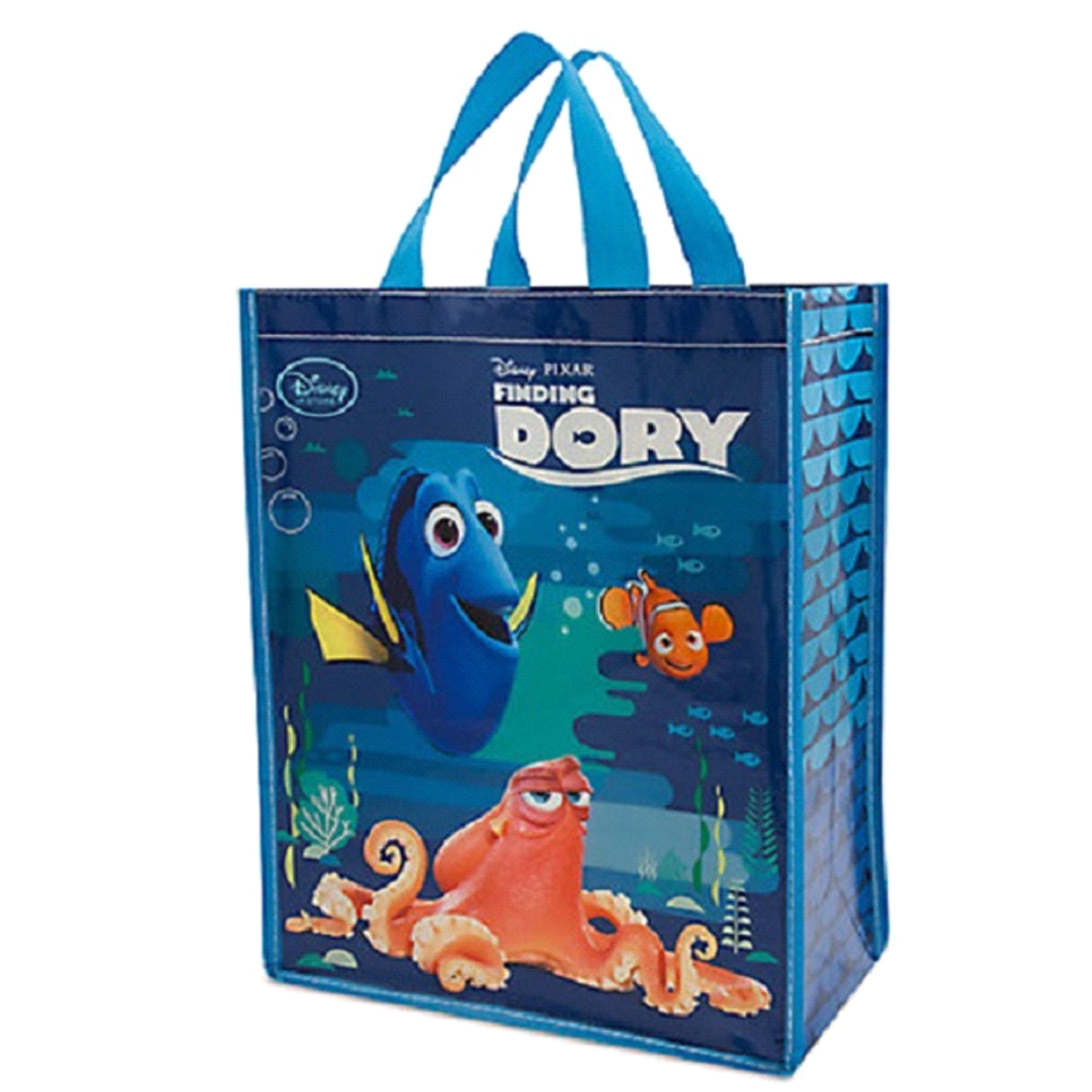 Finding Dory w/Hank and Marlin Blue Reusable Gift Tote Bag - Walmart.com