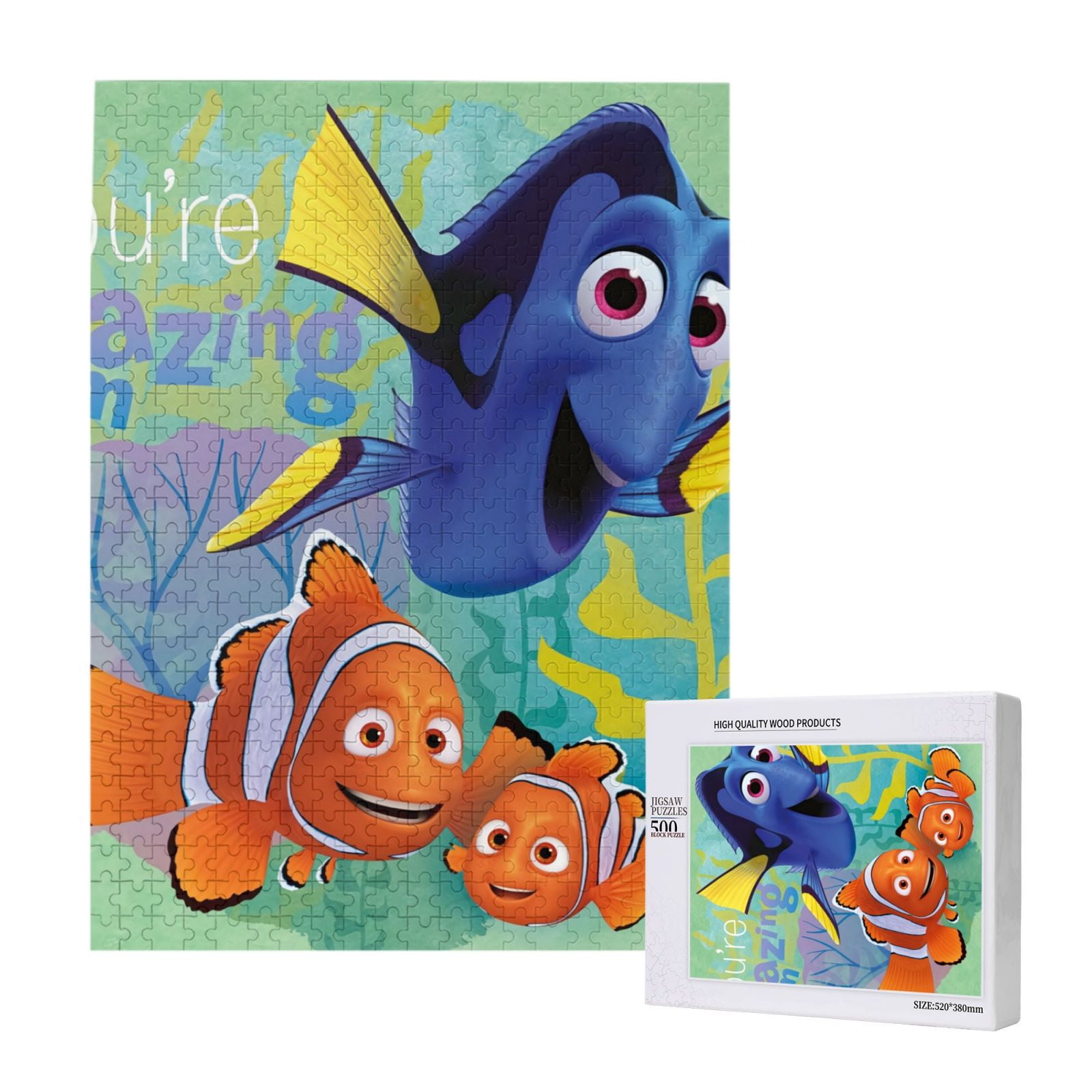Finding Nemo 500 Pieces Of Wooden Fun Puzzle Art As Gifts For Brain ...