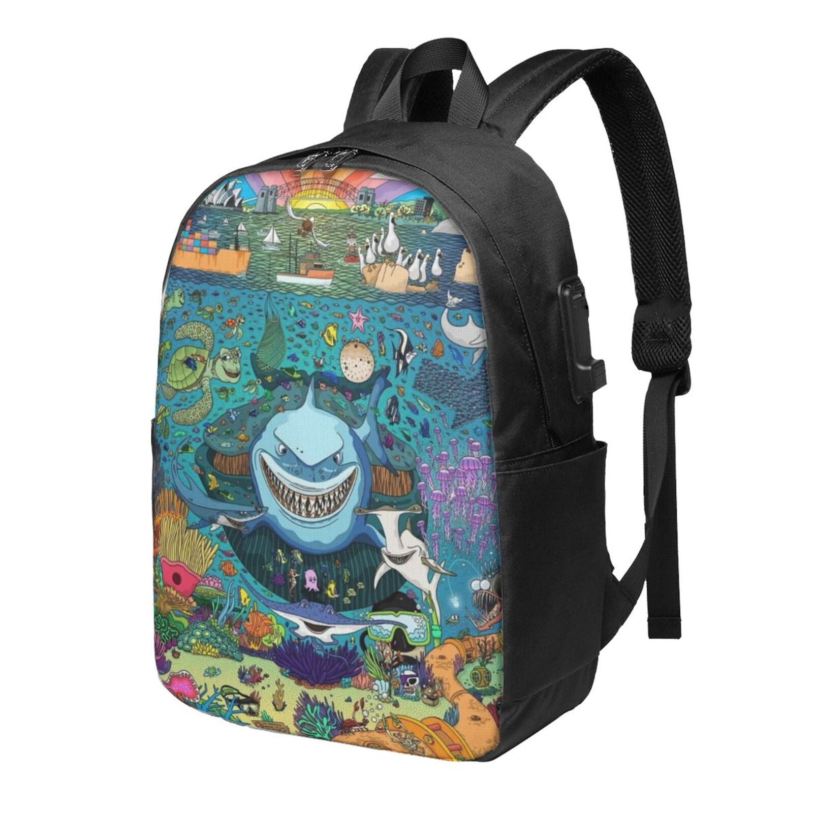 Finding Nemo Anime Backpack 3d Printed Travel Bags - Walmart.com