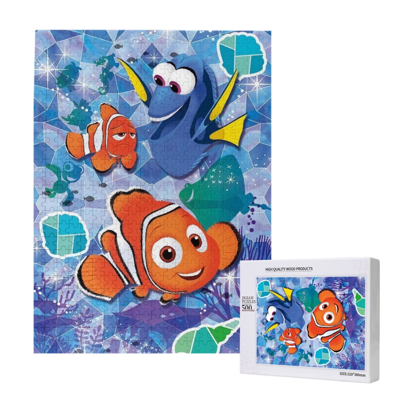 Finding Nemo Anime Puzzles Boys Girls Teens 300/500/1000 Piece Wooden ...