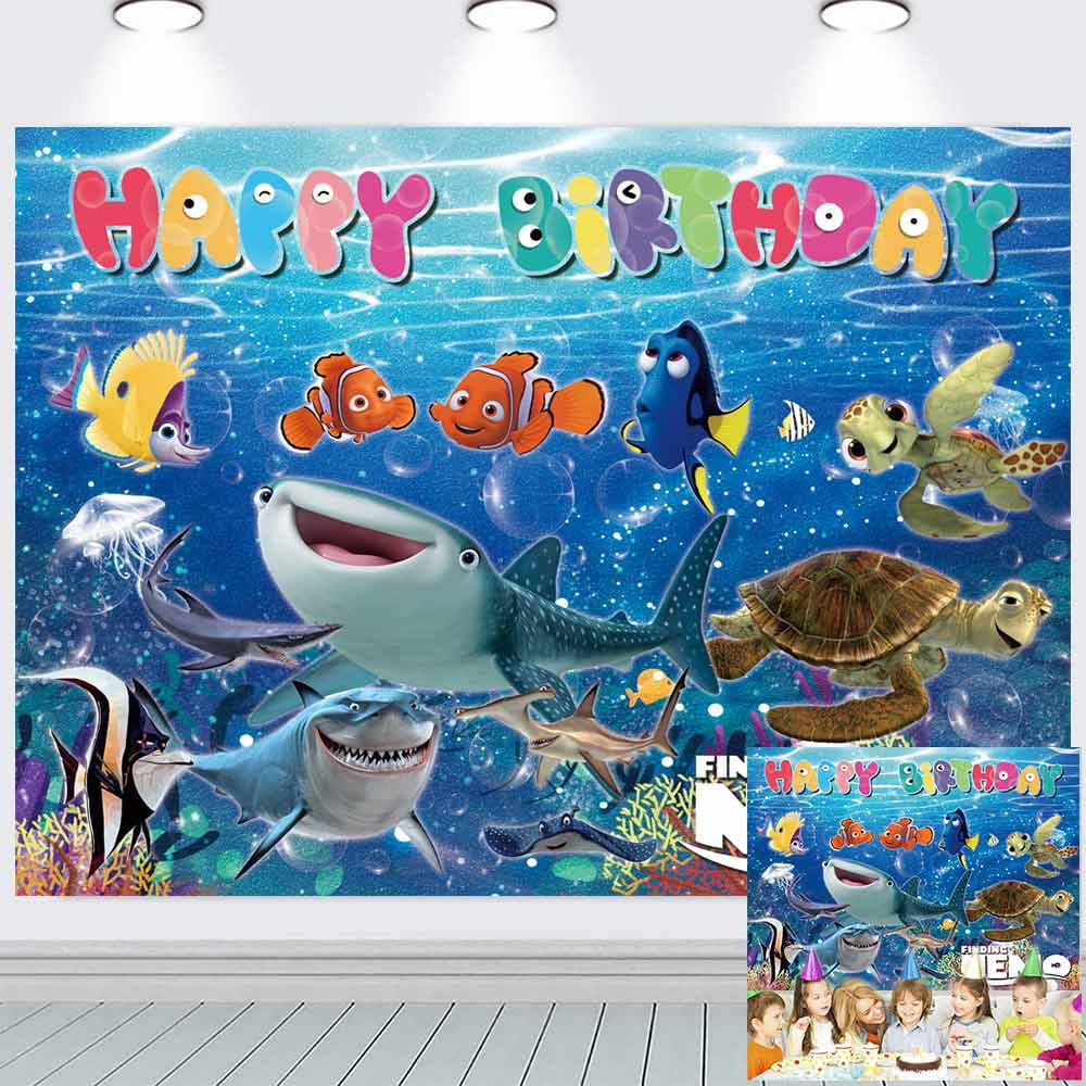 Finding Nemo Backdrop Banner Party Supplies Poster Movie Theme ...