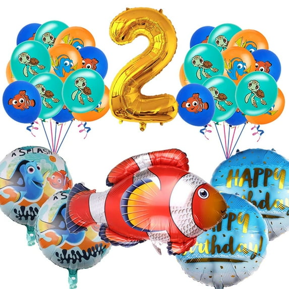 Finding Nemo Balloons Party Supplies 2nd Big Number Decorations Decor ...