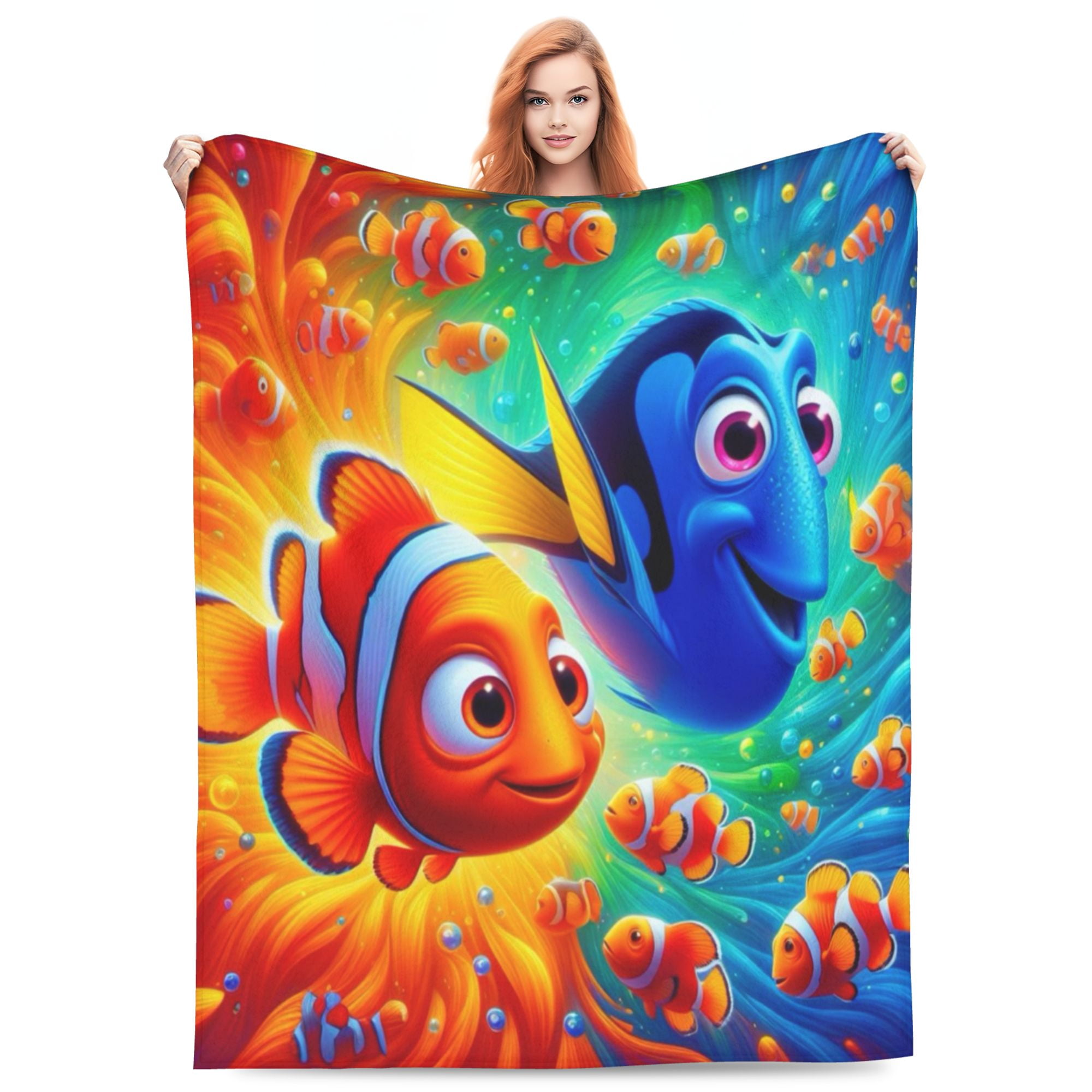 Finding Nemo Bed Blanket 3D Printed Throw Blanket Lightweight Super ...
