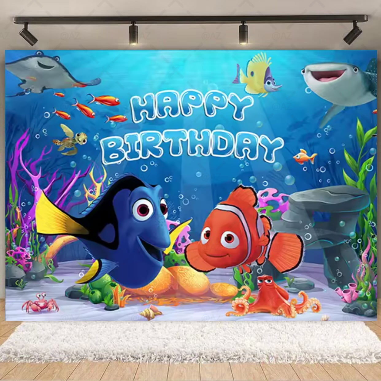 Finding Nemo Birthday Decorations,Finding Nemo Backdrops for Party ...