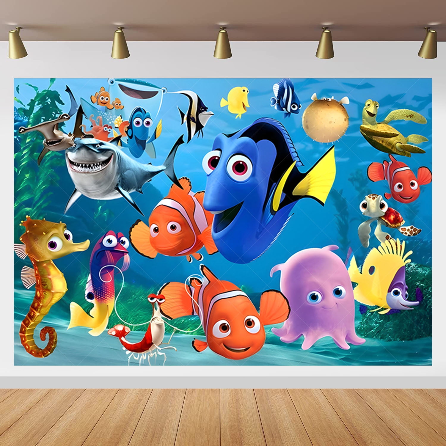 Finding Nemo Birthday Decorations,Finding Nemo Backdrops for Party ...