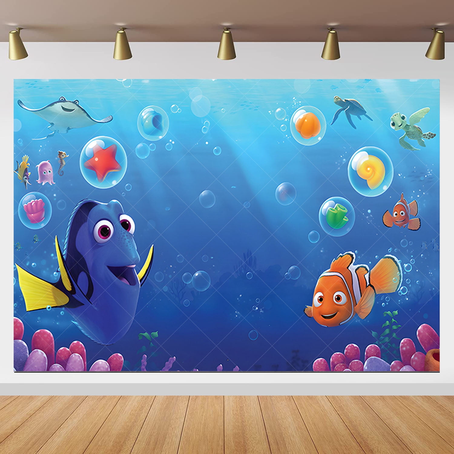 Finding Nemo Birthday Decorations,Finding Nemo Backdrops for Party ...