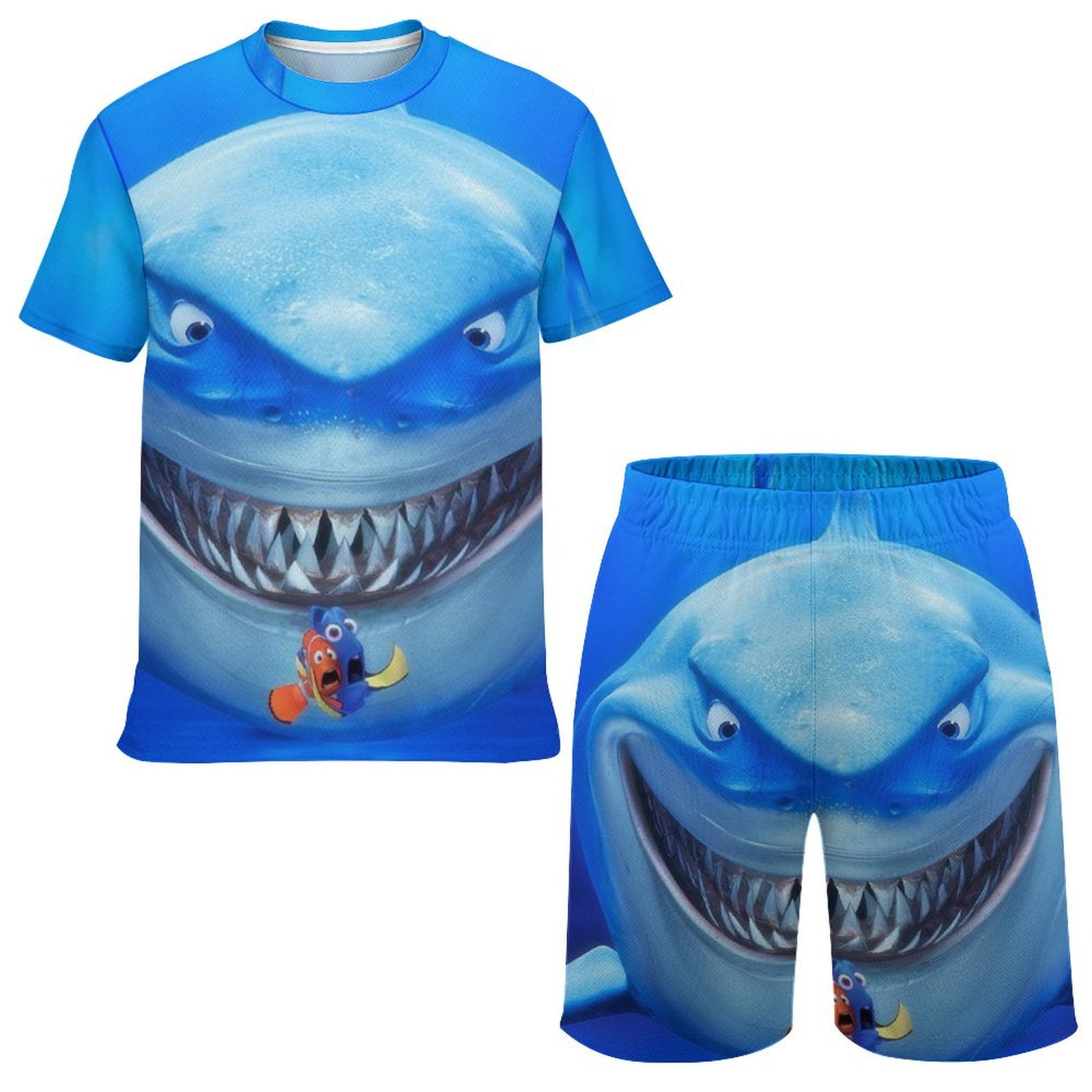 Finding Nemo Boys Short Sleeve T-Shirt And Mesh Shorts Outfit Set for ...