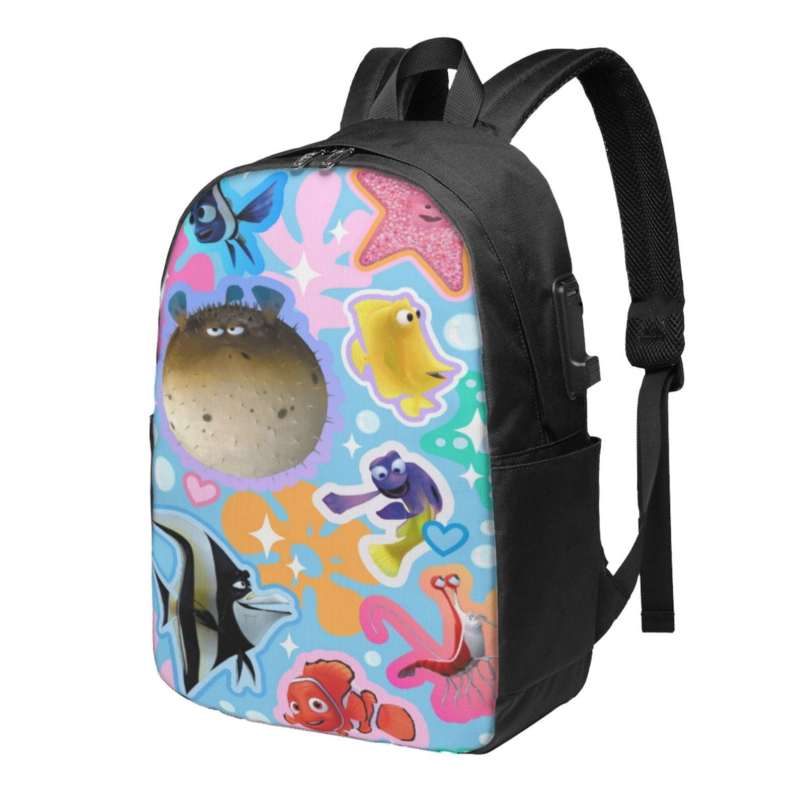 Finding Nemo Cartoon Backpack Anime Print Large Capacity School Laptop ...