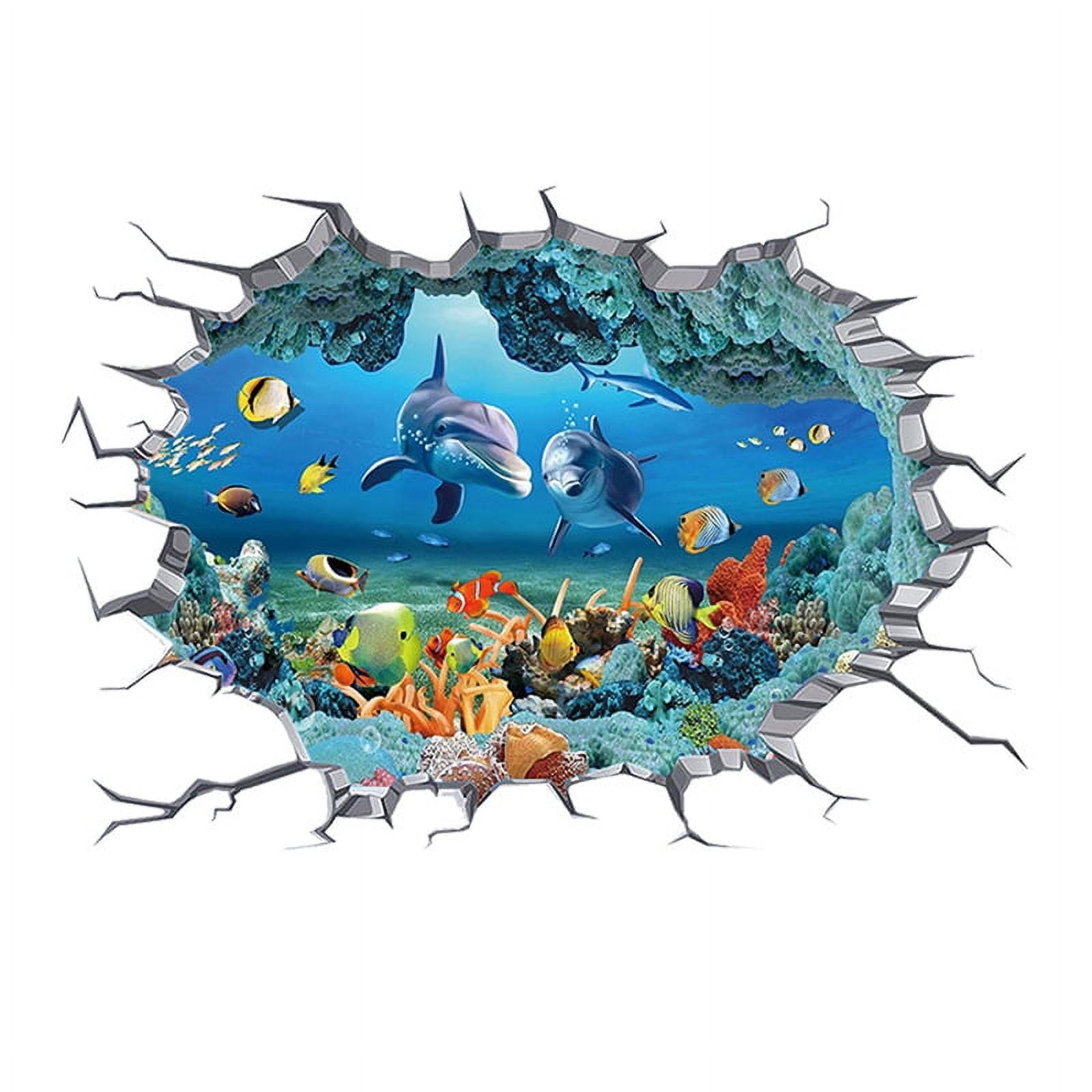 Finding Nemo Cartoon Theme 3D Wall Decals,Bedroom、Living Room、and Study ...