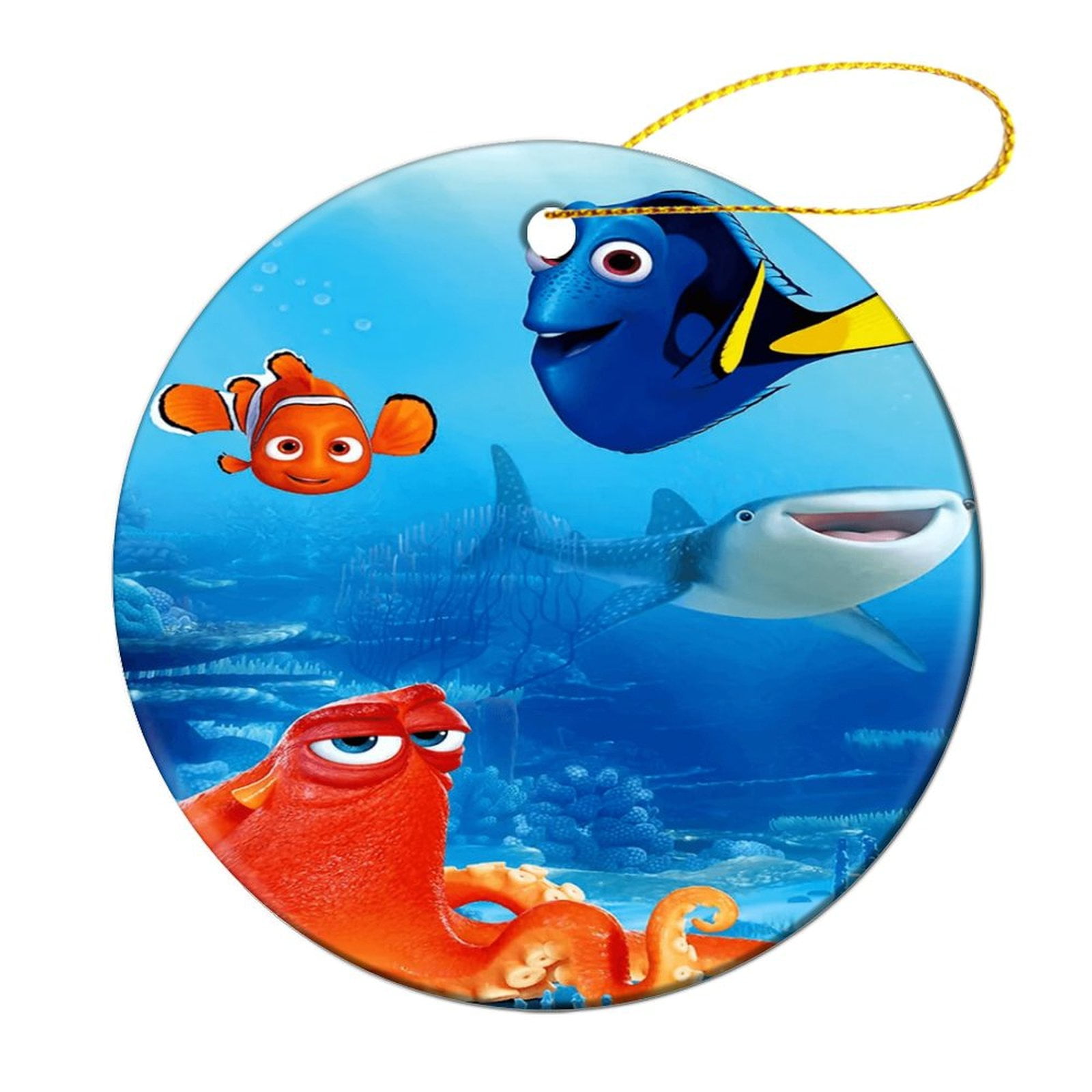Finding Nemo Christmas Ornament - Christmas Round Ceramic - Christmas ...