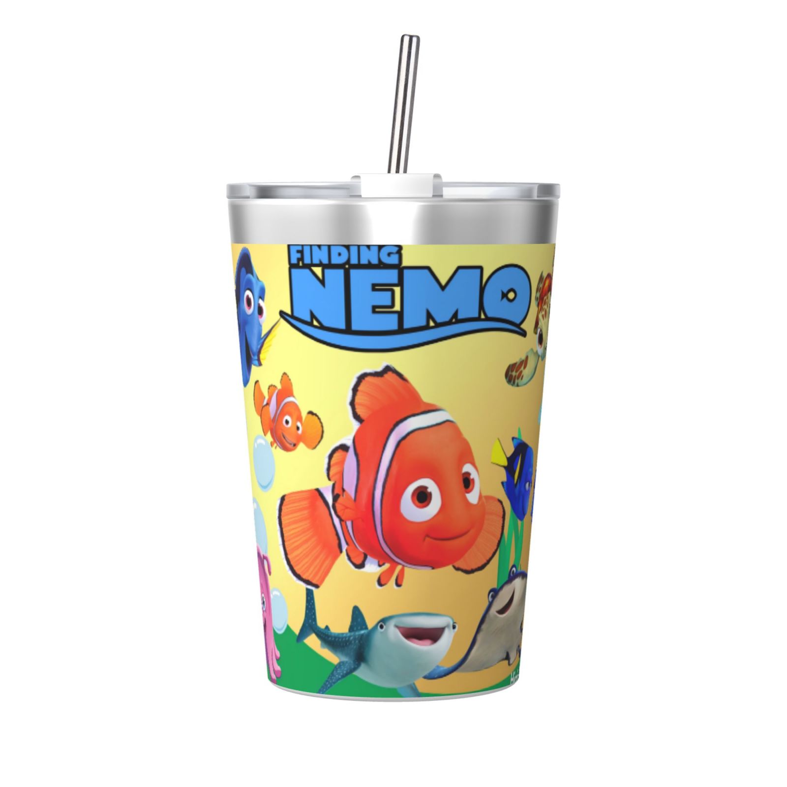 Finding Nemo Coffee Insulated Tumbler Mug Straw Cup Insulated Kettle ...
