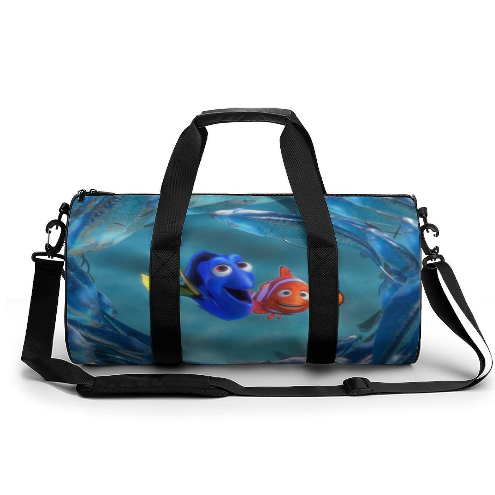 Finding Ne-m Gym Bag Cartoon Printed Gym Bag cylinder Gym Bag Sports ...