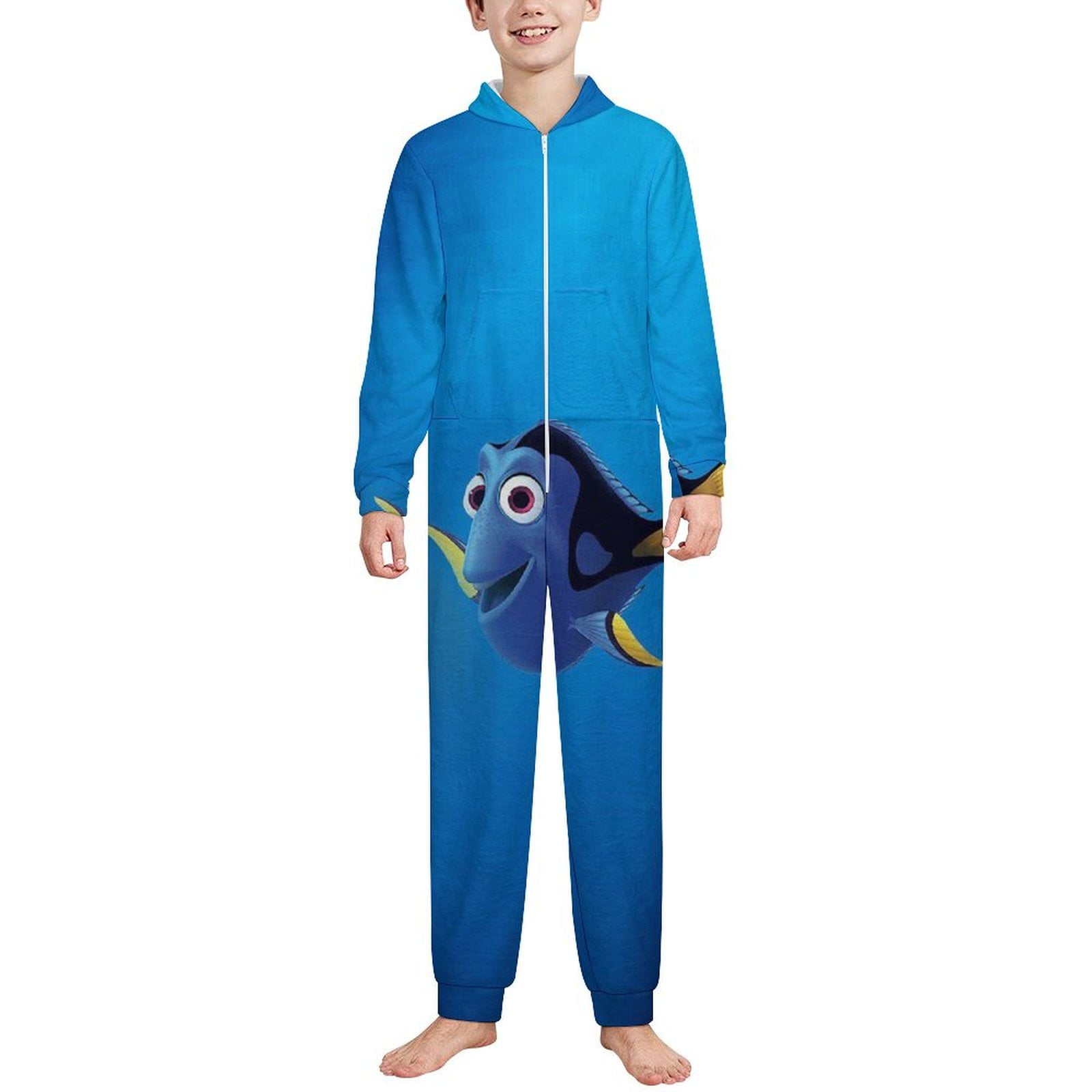 Finding Nemo Kids Pajamas One Piece Hooded Union Suit Onesie PJs ...
