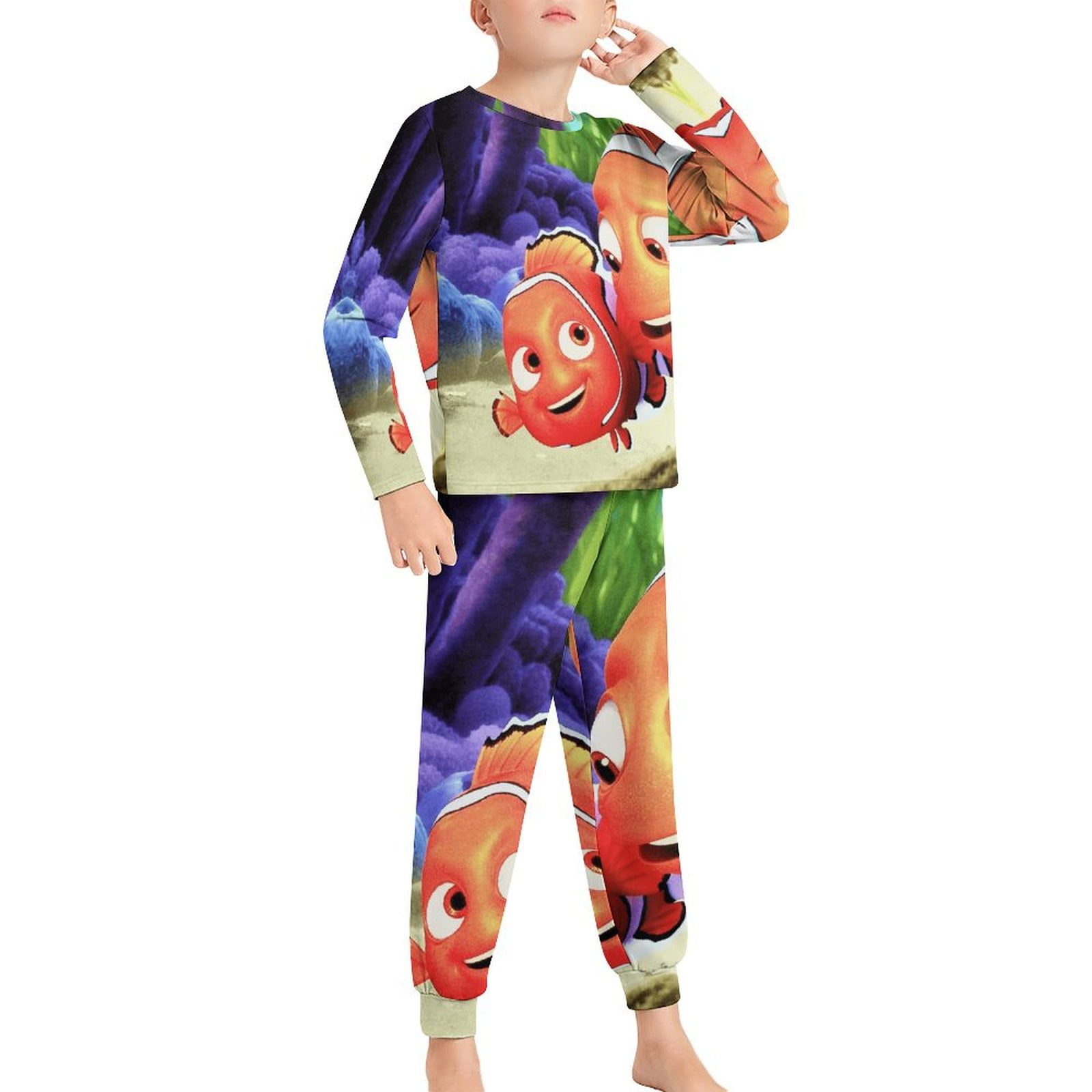 Finding Nemo Little Big Boys Girls Pajamas Set Long Sleeve Kids PJs ...