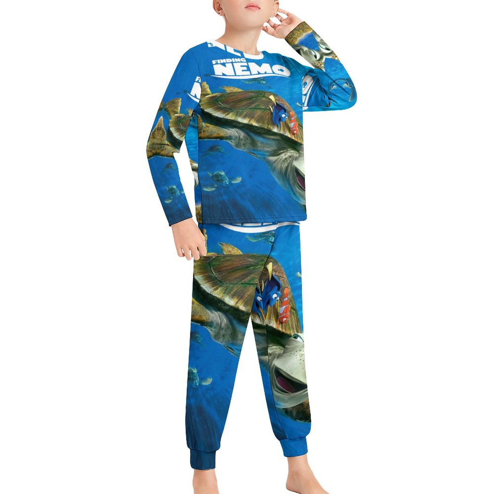 Finding Nemo Little Big Boys Girls Pajamas Set Long Sleeve Kids PJs ...