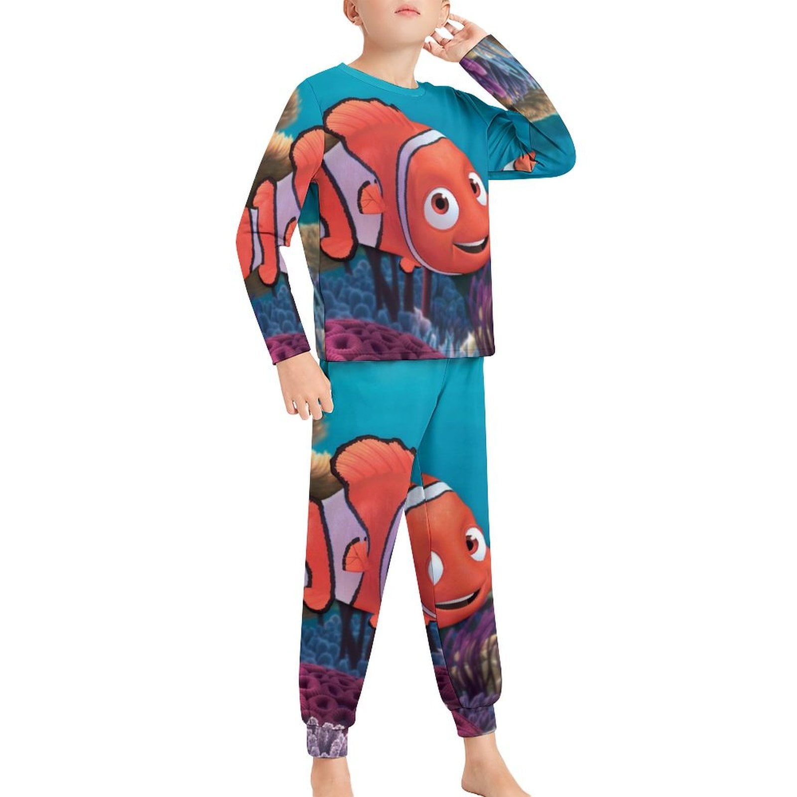 Finding Nemo Little Big Boys Girls Pajamas Set Long Sleeve Kids PJs ...