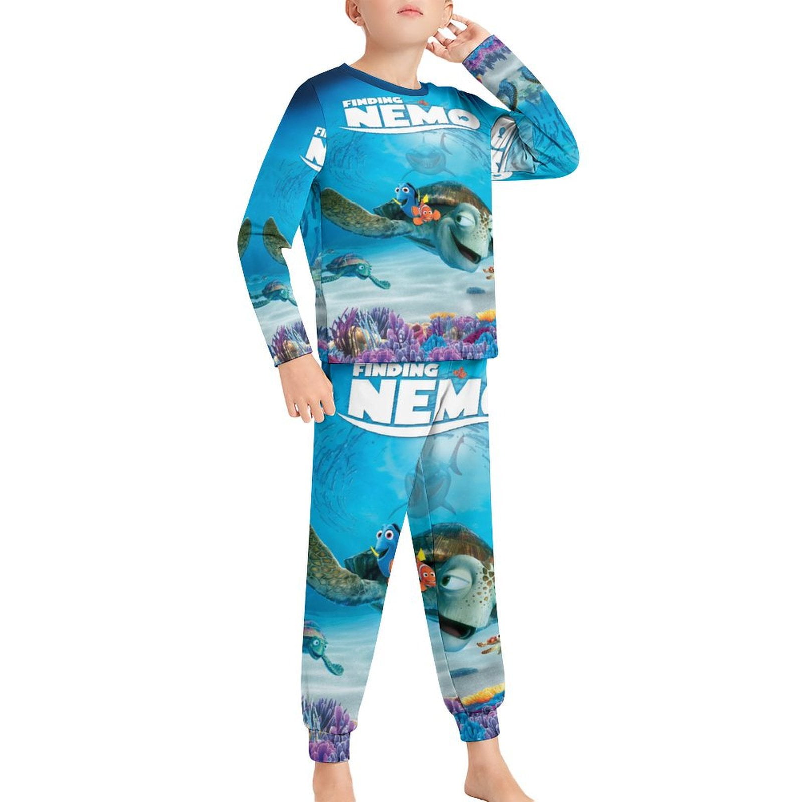 Finding Nemo Little Big Boys Girls Pajamas Set Long Sleeve Kids PJs ...
