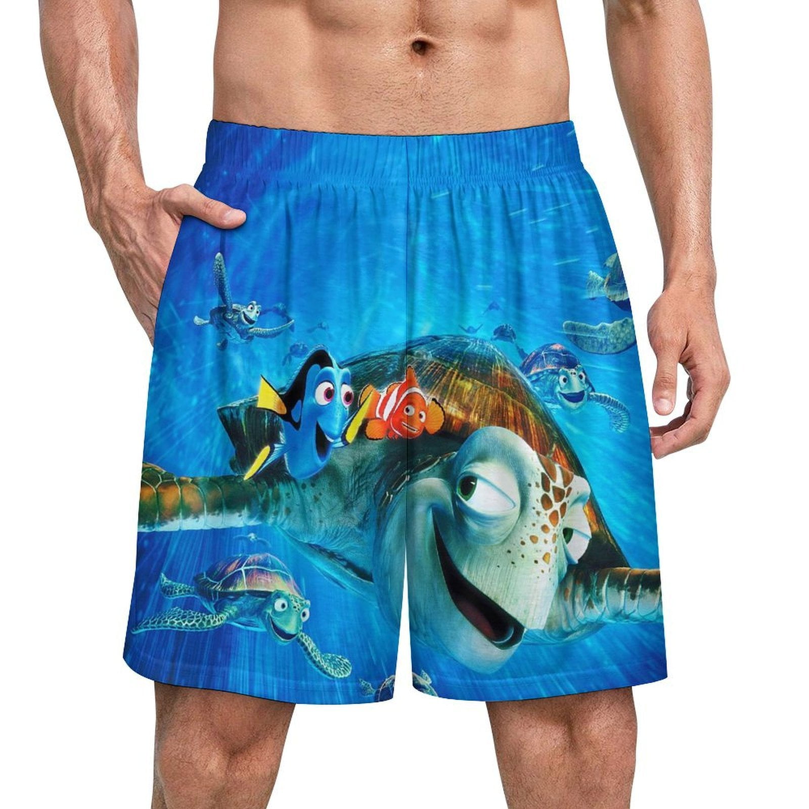 Finding Nemo Men's Pajama Shorts Soft Sleepwear Bottoms Elastic ...