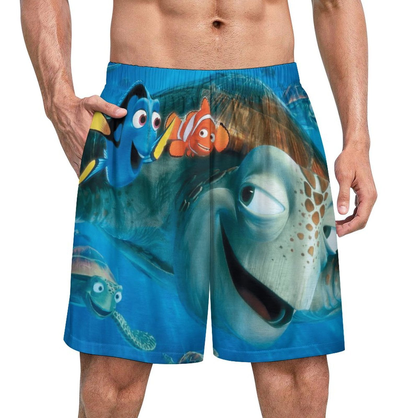 Finding Nemo Men's Pajama Shorts Soft Sleepwear Bottoms Elastic ...